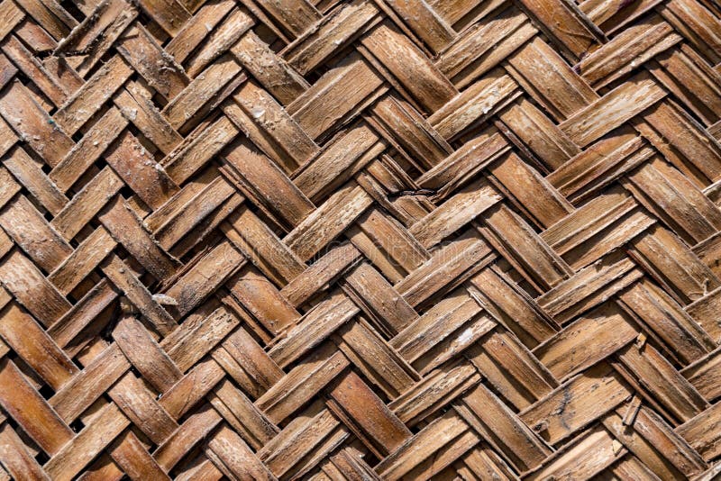 Bamboo and Thatch with Cement Structure Stock Image - Image of asia ...