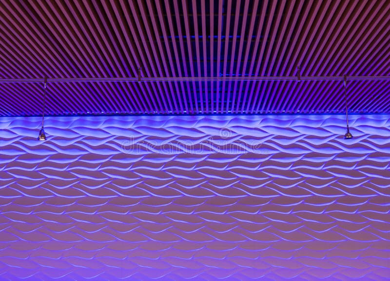 Textured Wall with Lights and Color Stock Photo - Image of ceiling ...