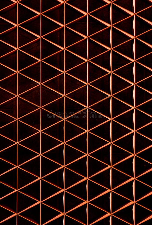 Triangle Shape Metal Grid Pattern Stock Image - Image of mesh, model ...