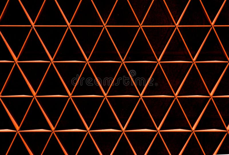 Triangle Shape Metal Grid Pattern Negative Space Stock Image - Image of ...