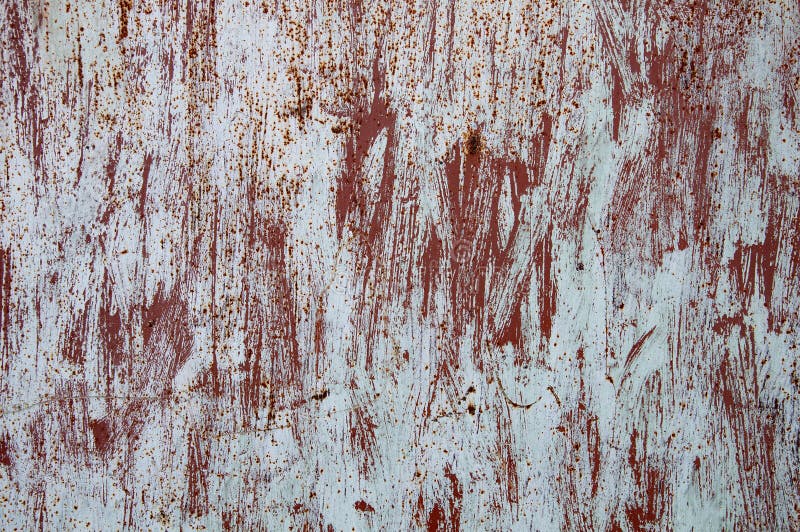 Background Texture of Old Rusty Damaged Metal. Remains of Multi-colored ...