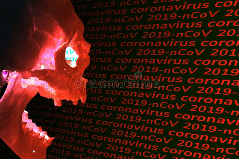 Background on the Theme of the Coronavirus Epidemic. Screaming Human ...