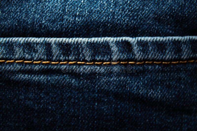 Denim Fabric with Elements of Seams Stock Photo - Image of cloth, seam ...