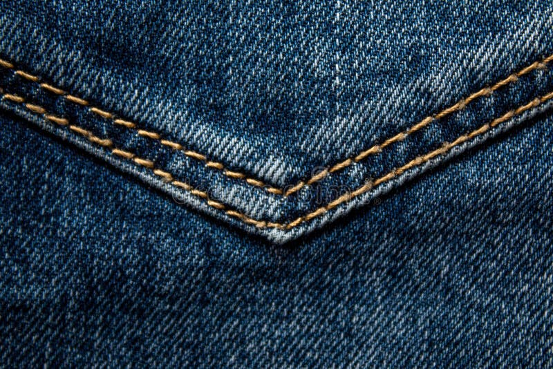 Denim Fabric with Elements of Seams Stock Image - Image of cotton ...