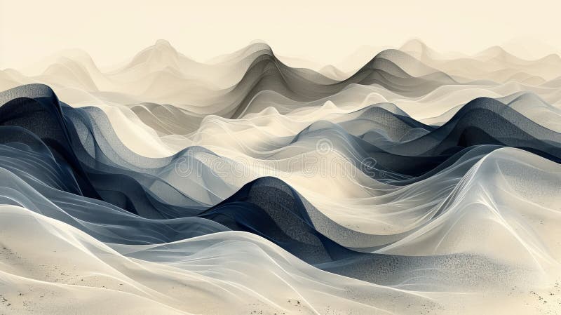 In this Background, There is a Curve Pattern with a Mountain Forest ...