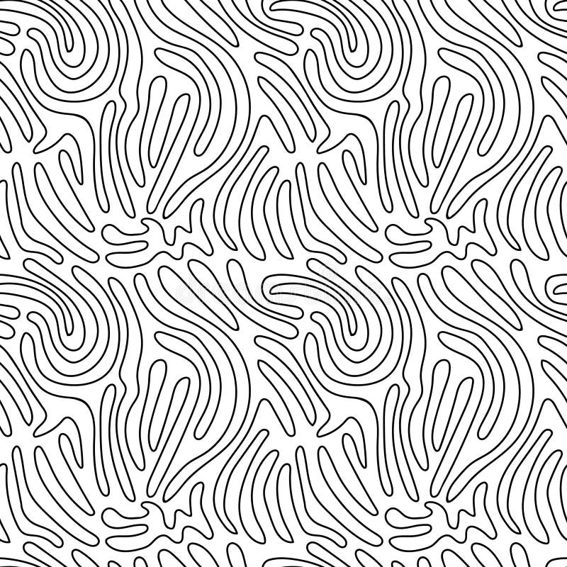 Background of a Thin Black Line on a White Background. One Line. Linear ...