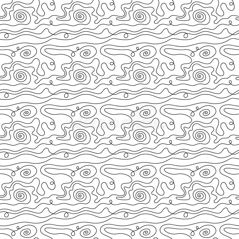 Background of a Thin Black Line on a White Background. One Line. Linear ...