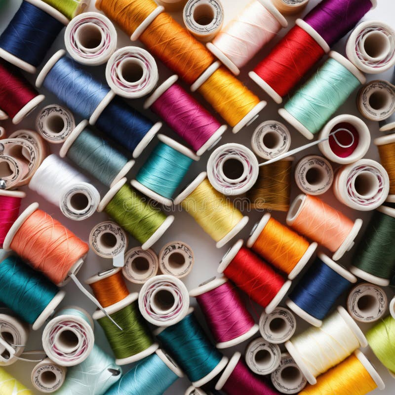 Background with Threads for Sewing in Different Colors. Stock ...