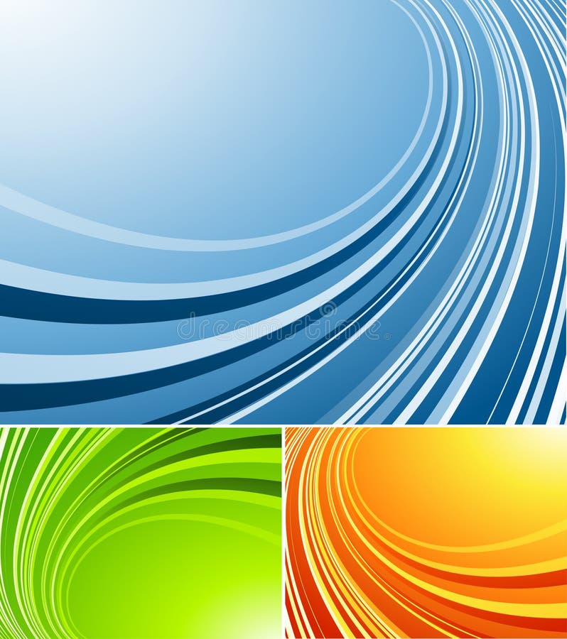 Set of Three Abstract Vector Backgrounds Stock Vector - Illustration of ...