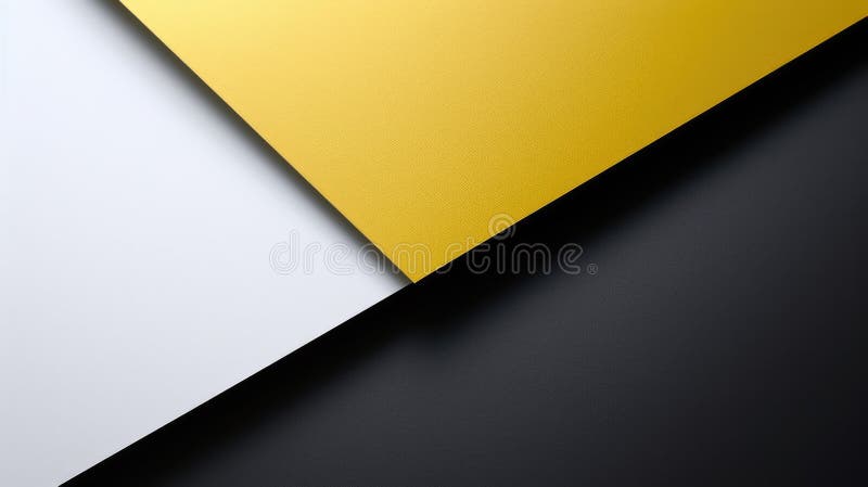 Background of Three Colors Modern Design, Black, White and Yellow ...