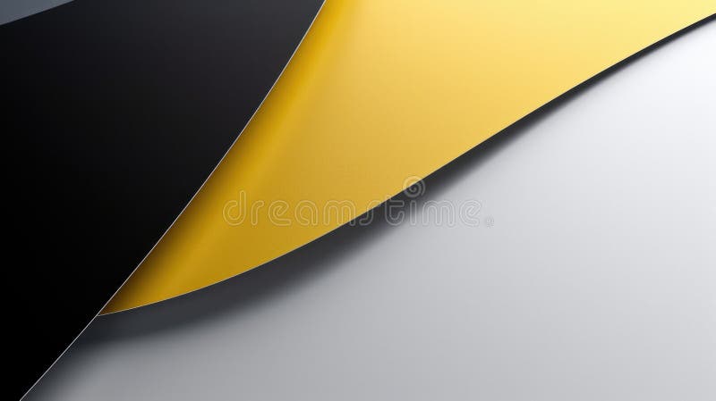 Background of Three Colors Modern Design, Black, White and Yellow ...