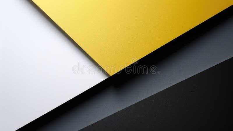 Background of Three Colors Modern Design, Black, White and Yellow ...