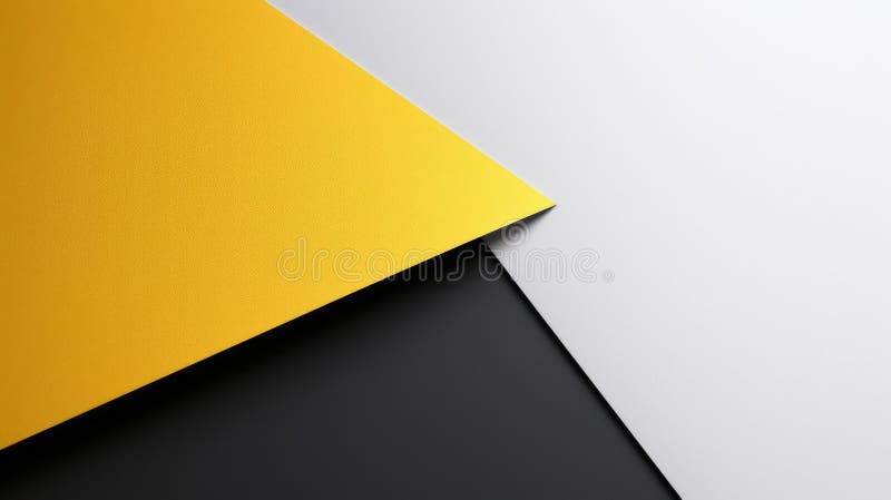 Background of Three Colors Modern Design, Black, White and Yellow ...