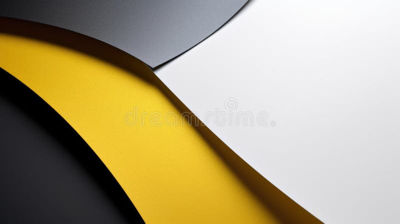 Background of Three Colors Modern Design, Black, White and Yellow ...