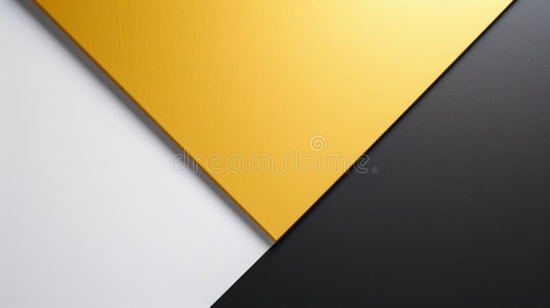 Background of Three Colors Modern Design, Black, White and Yellow ...