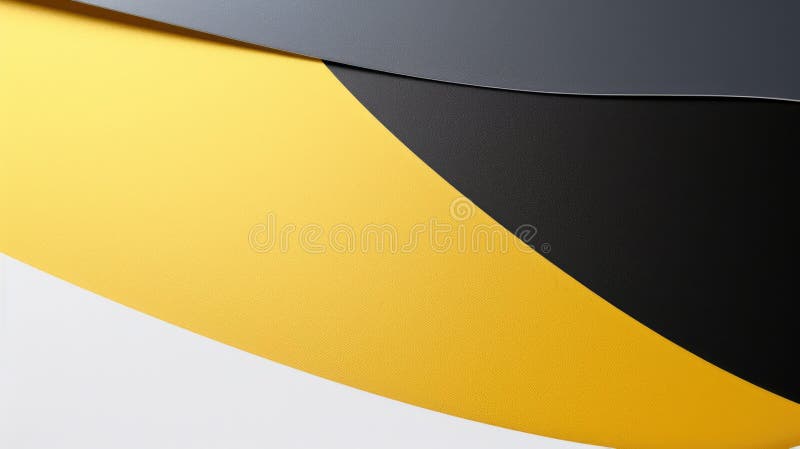 Background of Three Colors Modern Design, Black, White and Yellow ...