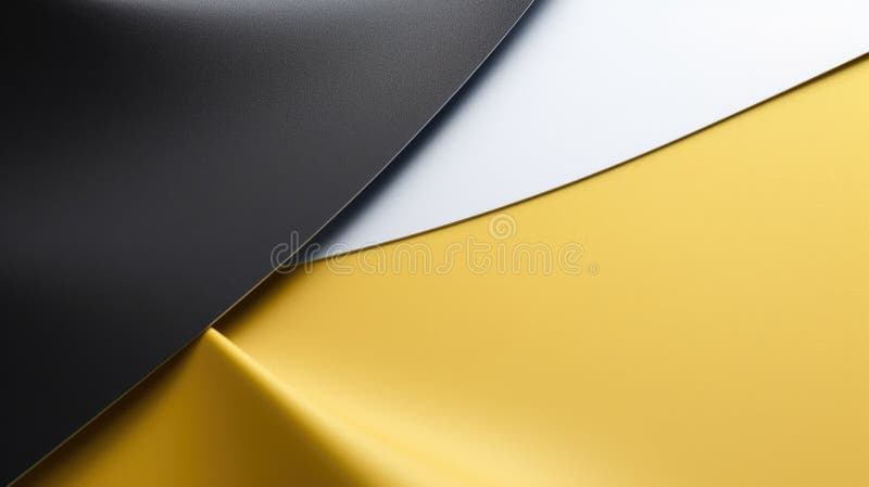 Background of Three Colors Modern Design, Black, White and Yellow ...