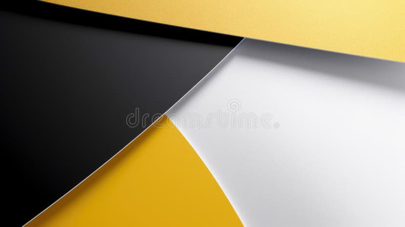 Background of Three Colors Modern Design, Black, White and Yellow ...
