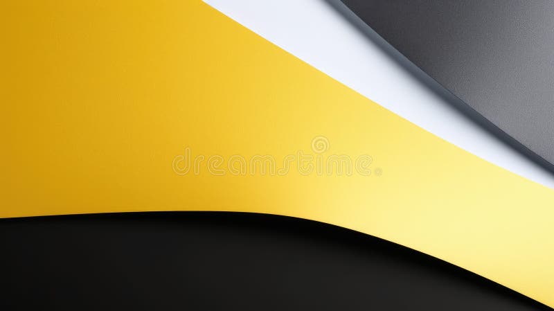 Background of Three Colors Modern Design, Black, White and Yellow ...