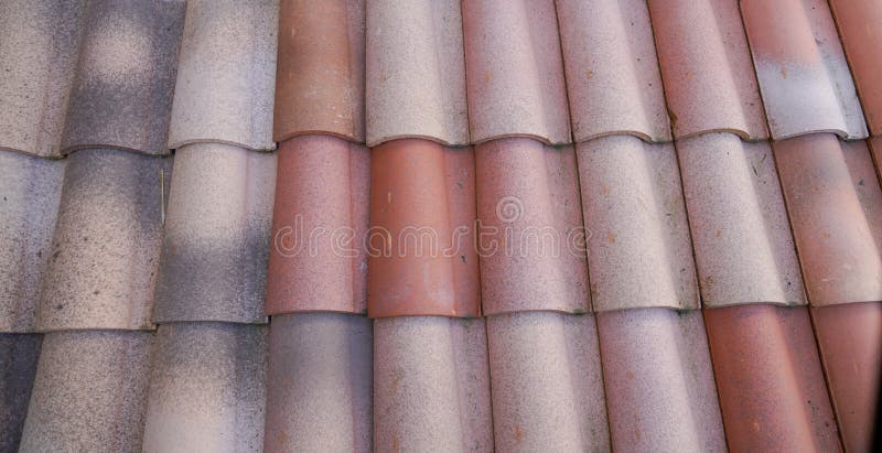 Background Tiled Roof Classic Style Roofing Material Texture Pattern on ...