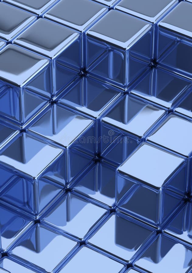 Blue Cubes stock illustration. Illustration of heavy - 29850160