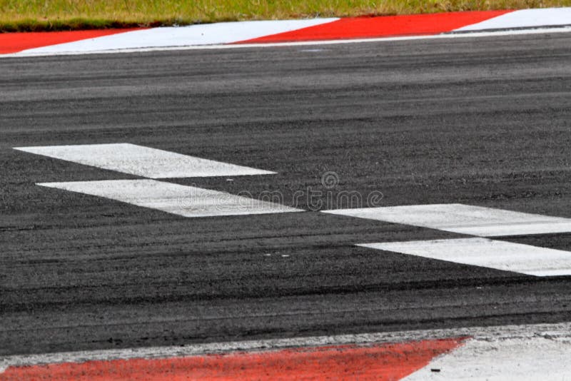 F1 Race Track Circuit Road with Motion Blur Stock Image - Image of race ...
