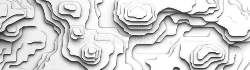 Background of a Topographic Line Contour Map, with a Geographic Grid ...