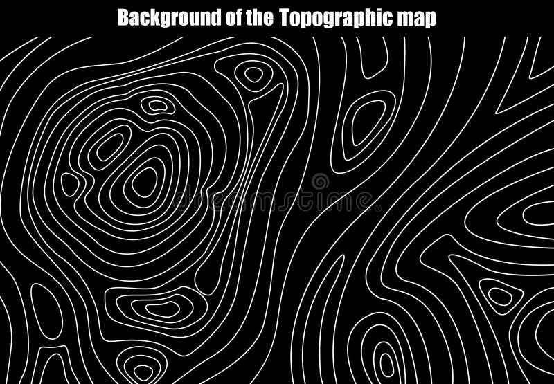 Background of the Topographic Map Stock Vector - Illustration of white ...