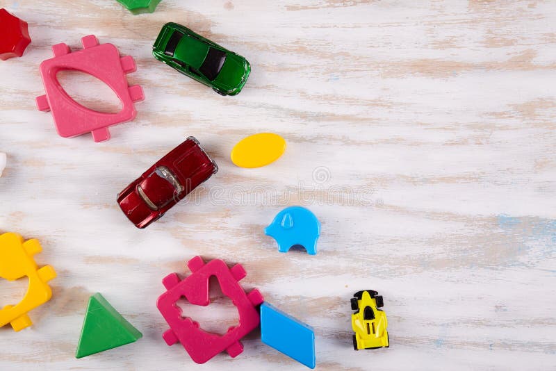 Background with toys stock photo. Image of flat, colorful - 116157504