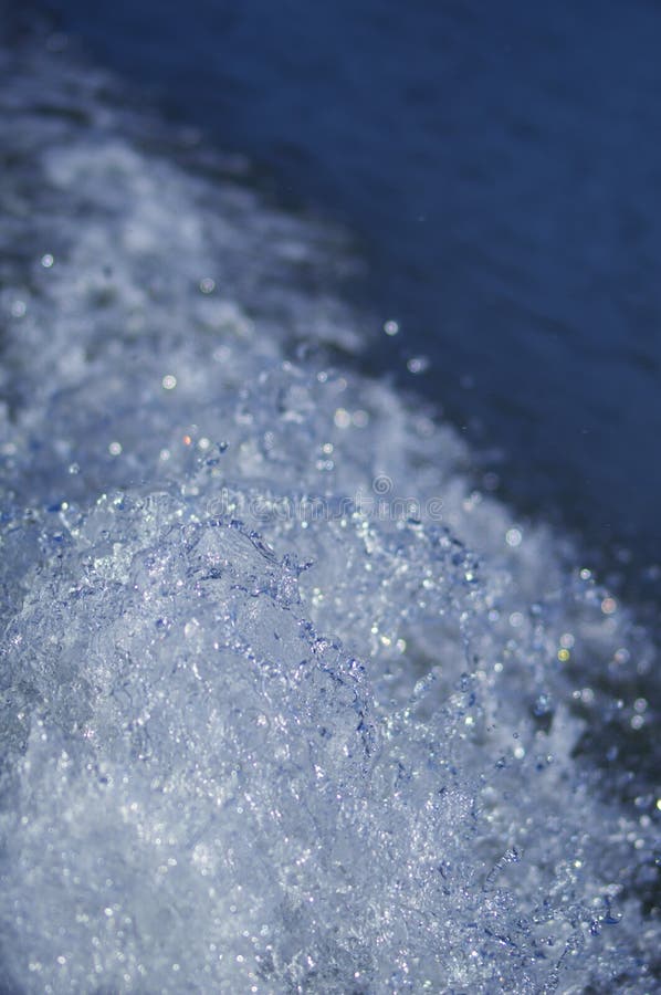 Background Trail after Passing the Boat Stock Photo - Image of clear ...