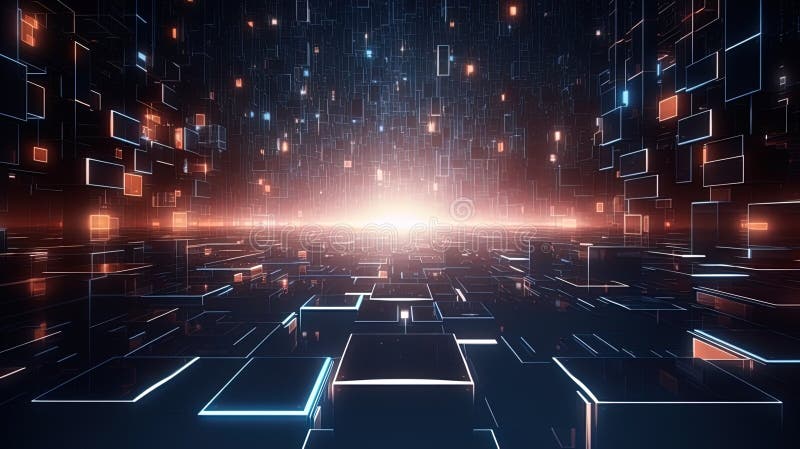 Background Transforms with Abstract Digital Elements, Creating a ...