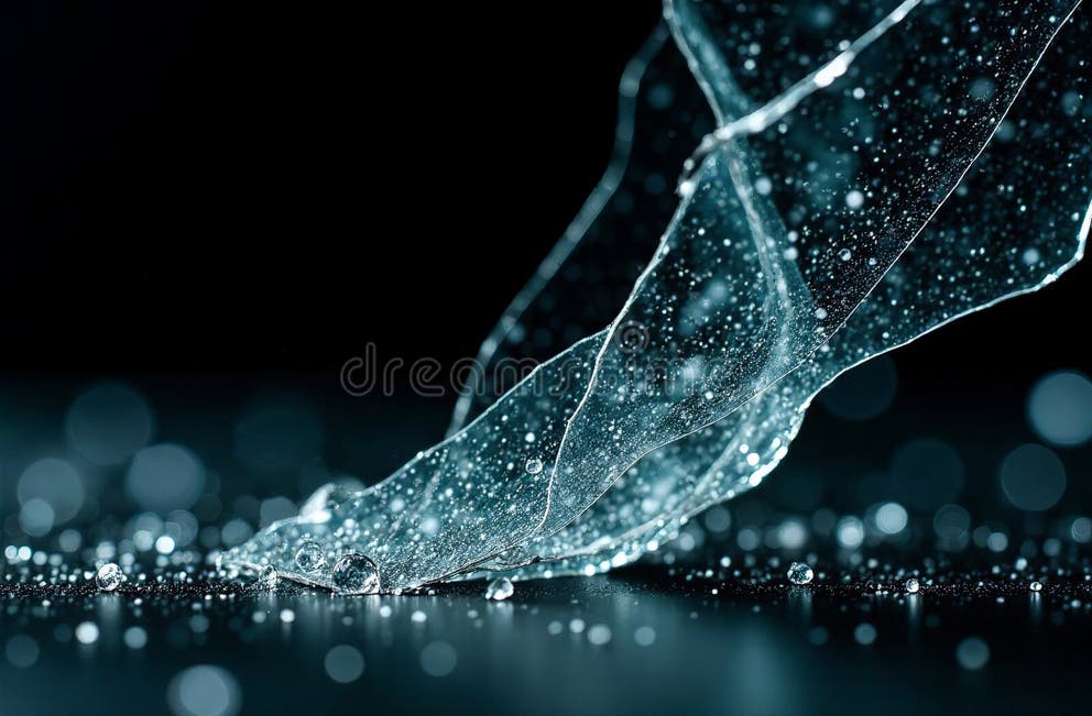 Background Transparent Ice Shard, Moving, Abstract Texture. AI ...