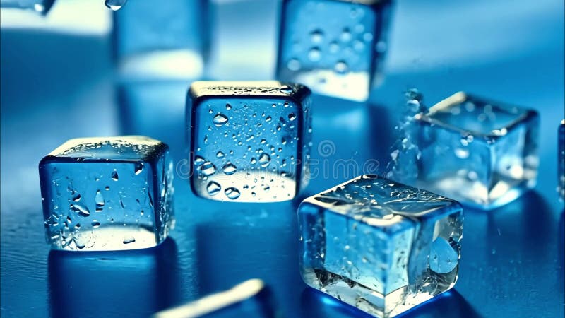 Background Transparent Ice Shard, Moving, Macro Photography. AI ...