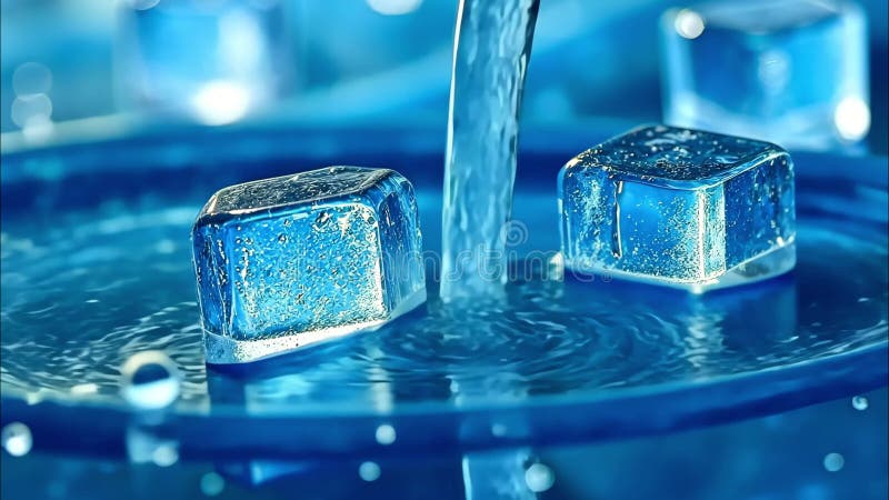 Background Transparent Ice Shard, Moving, Macro Photography. AI ...