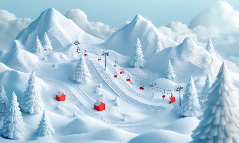 Background in Travel and Vacation. a Three-dimensional Illustration ...