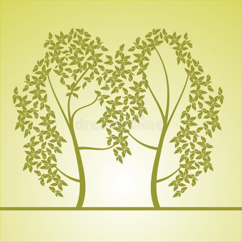 Background with a tree stock vector. Illustration of pattern - 13037224
