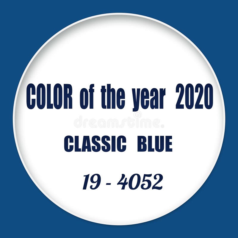 Background of Trendy Classic Blue Color. Color of the 2020 Year Concept ...
