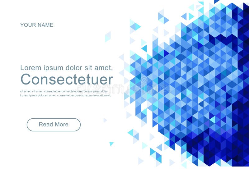 Background Triangle Liquid Blue Geometric Abstract Landing Page Design ...
