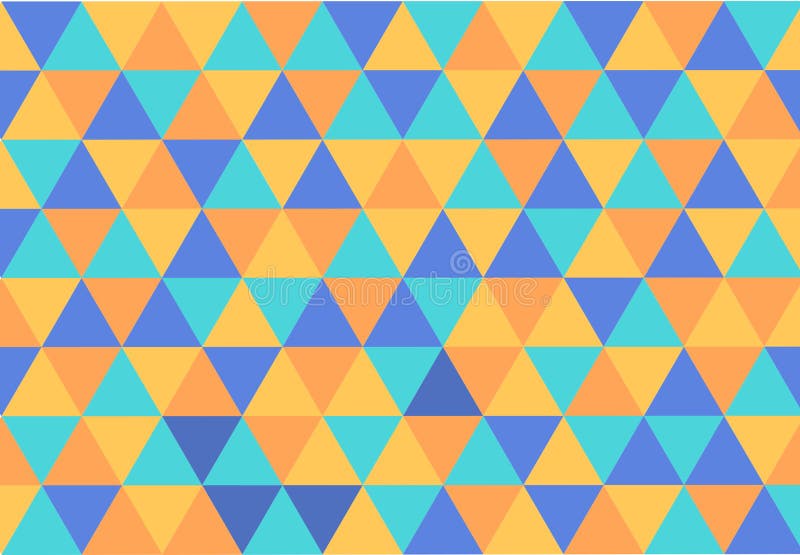 Background with Triangles of Four Colors Stock Vector - Illustration of ...