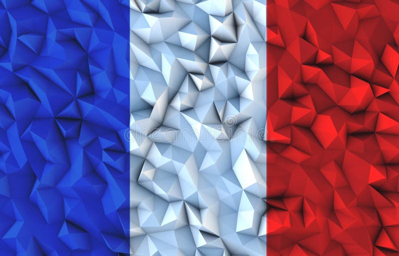 Background from Triangles with French Flag Stock Illustration ...