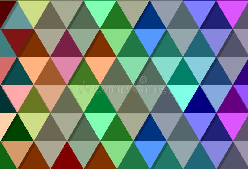 Background with Triangles of Many Colours Stock Vector - Illustration ...