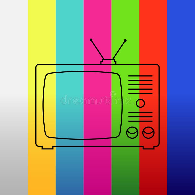 Background with tv stock vector. Illustration of object - 70340405