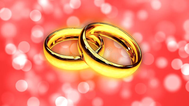 Background with Two Gold Rings Stock Illustration - Illustration of ...
