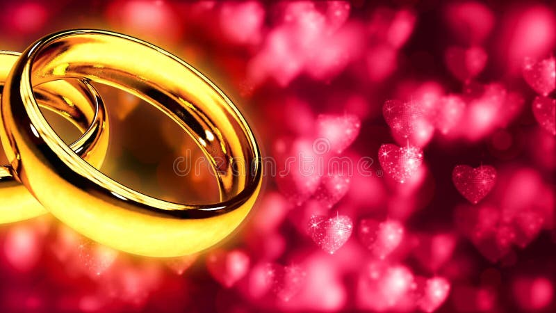 Background with Two Gold Rings Stock Image - Image of objects, metal ...