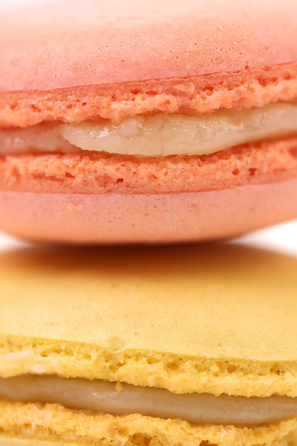 Background of Two Various Macaron Cakes. Stock Photo - Image of ...