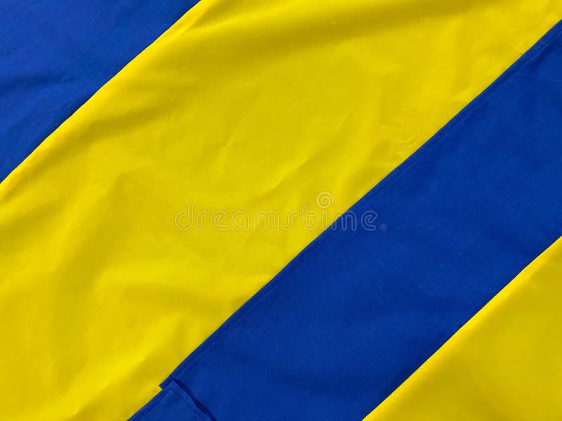 Background in Ukrainian Colors. Yellow-blue Ukrainian Flags Stock Photo ...