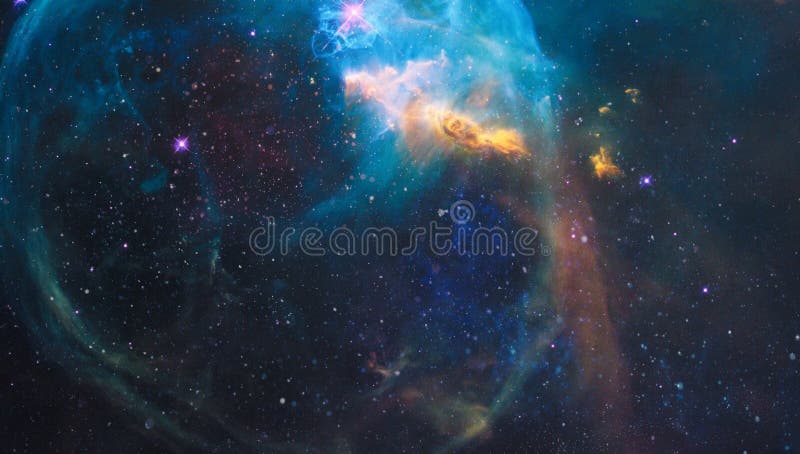 Background of the Universe. Star Cluster and Nebula - a Cloud in Space ...