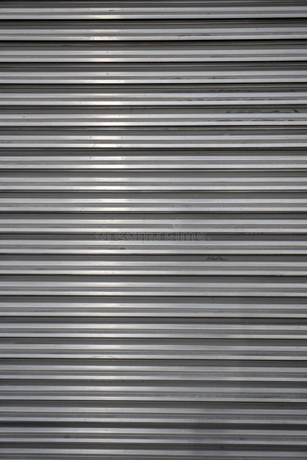 Background from Unpainted Corrugated Metal. Horizontal Stripes Stock ...