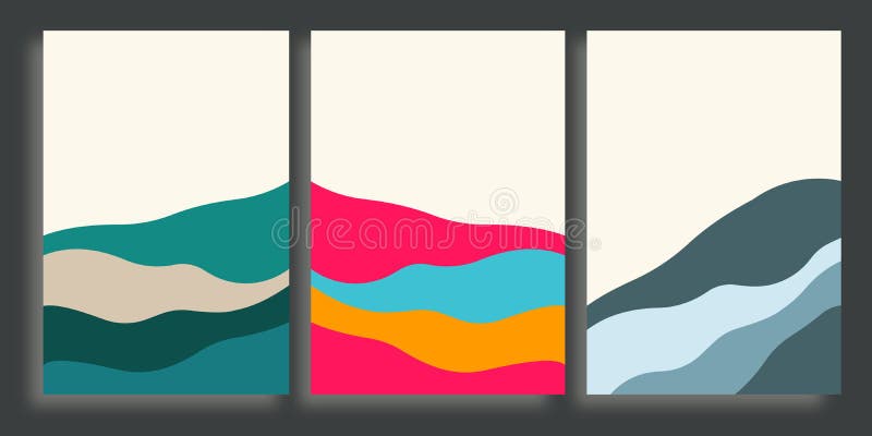 Simple cover templates. stock vector. Illustration of banner - 206321285