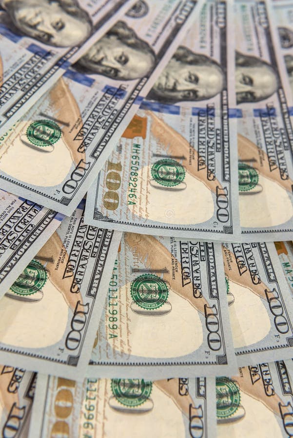 Background of Usa Dollar Bills for Design Stock Image - Image of credit ...